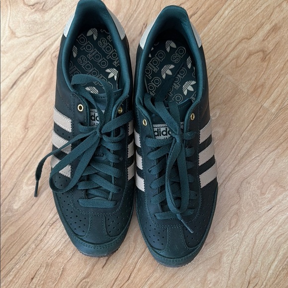 adidas | Shoes | Adidas Japan Dark Green Sneakers With Beige Stripes ...